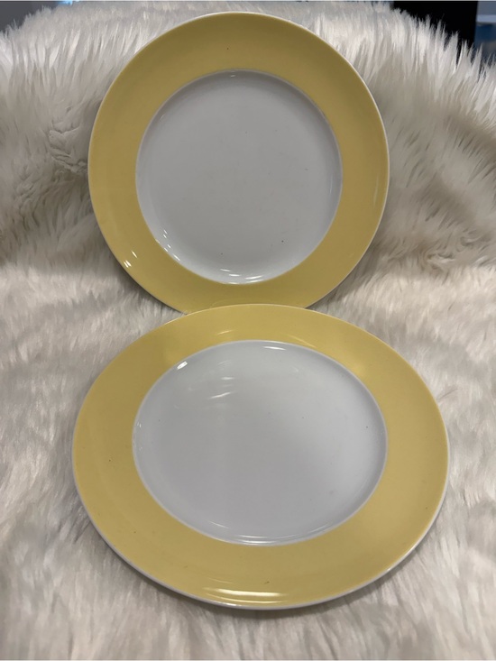 Thomas Rosenthal | Dining | Thomas Rosenthal Yellow Rim Ceramic Salad ...